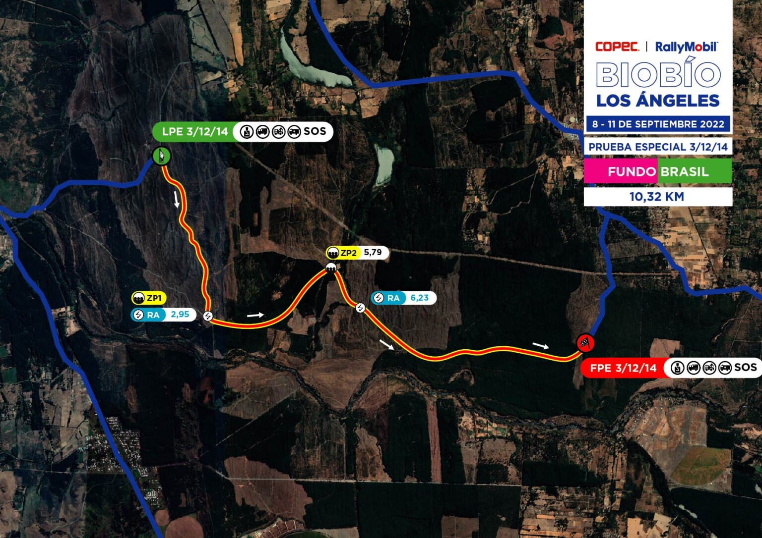 MAPAS DEL RALLY – BIOBÍO-LOS ÁNGELES – Copec I RallyMobil™