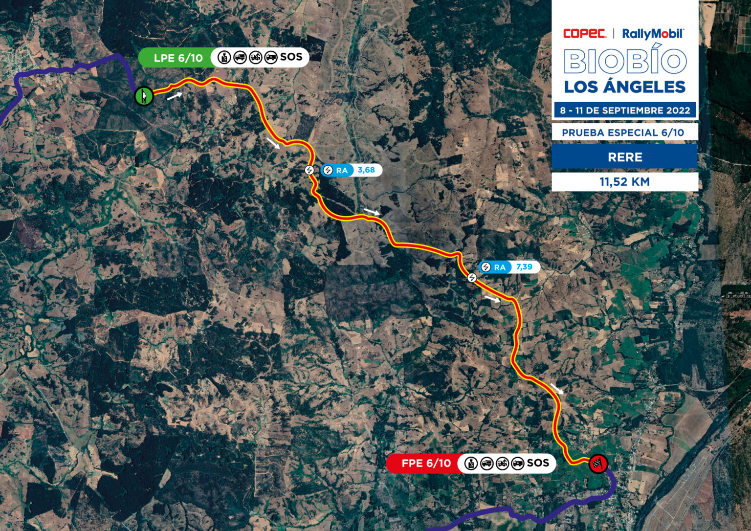 MAPAS DEL RALLY – BIOBÍO-LOS ÁNGELES – Copec I RallyMobil™